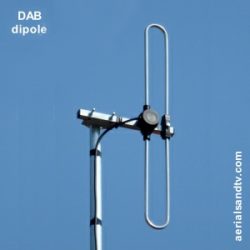 DAB Dipole Aerial – A.T.V. Poles, Brackets, Clamps & Aerials