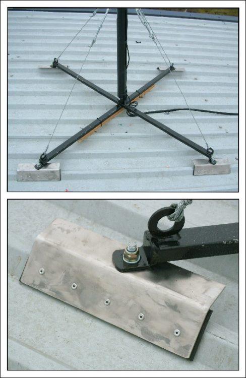 Installing brackets and poles on metal clad buildings – A.T.V. Poles ...