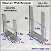 Wall brackets (standard) – A.T.V. Poles, Brackets, Clamps & Aerials