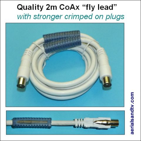 CoAx 2m quality fly lead - A.T.V. Poles, Brackets, Clamps & Aerials